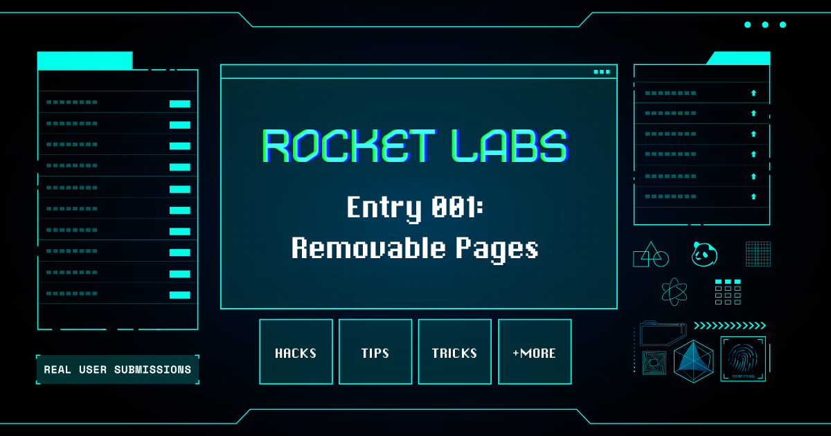 Rocket Labs 001: Removable Pages – Rocketbook