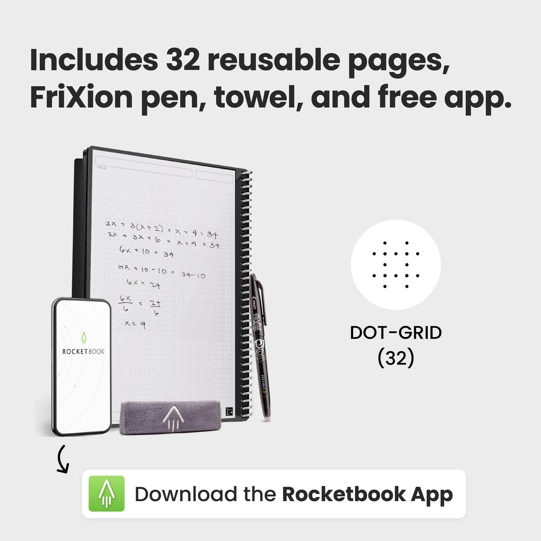 New Rocketbook Core | Reusable Notebook | Get Rocketbook
