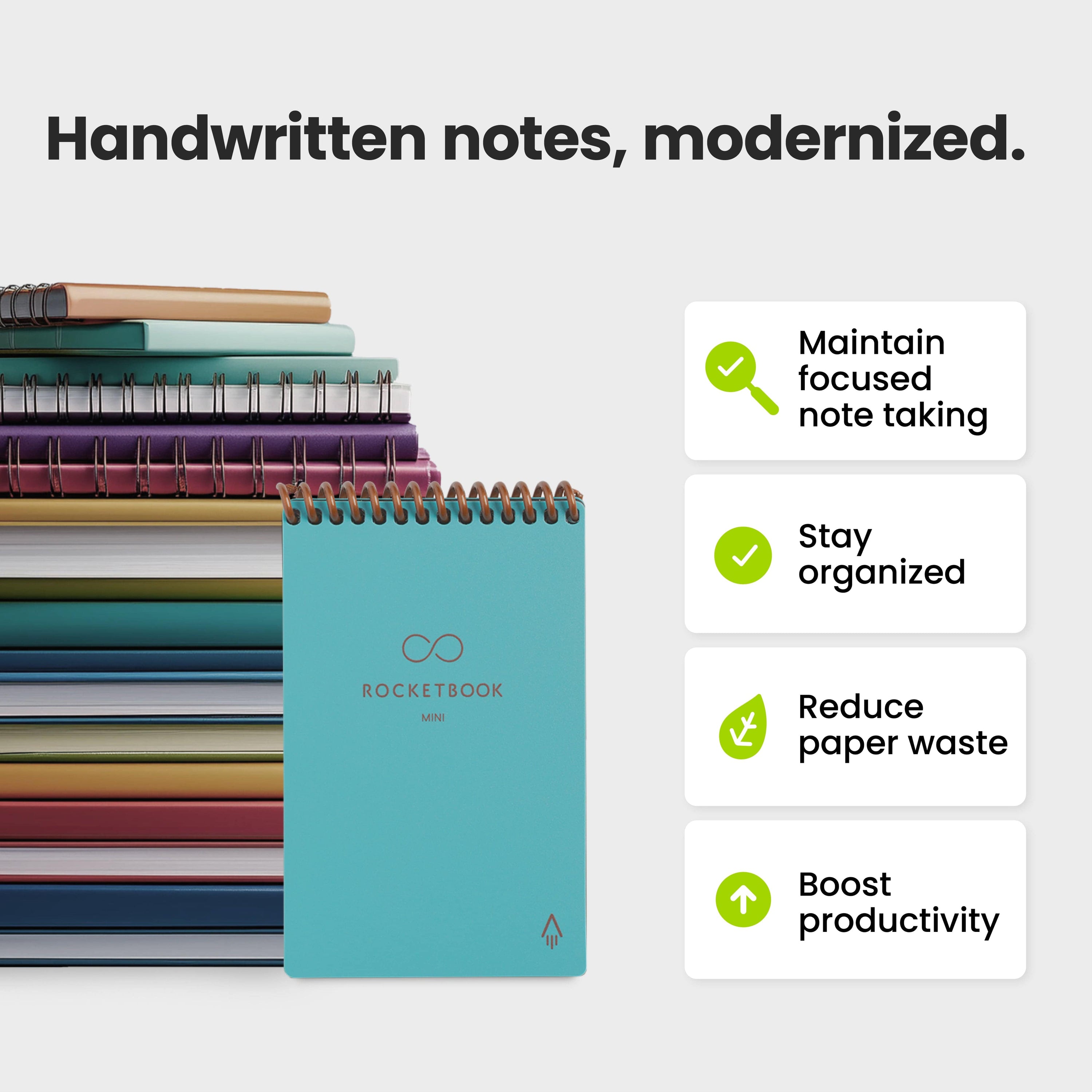 Rocketbook Mini | Reusable & Erasable | Rocketbook