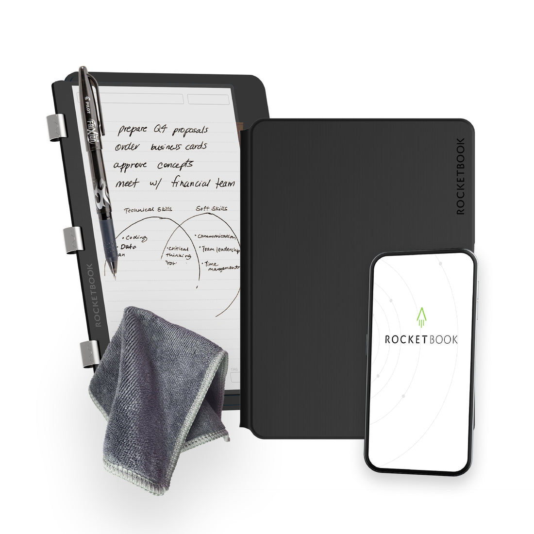 Professional Notebook | Reusable & Eco-Friendly | Rocketbook