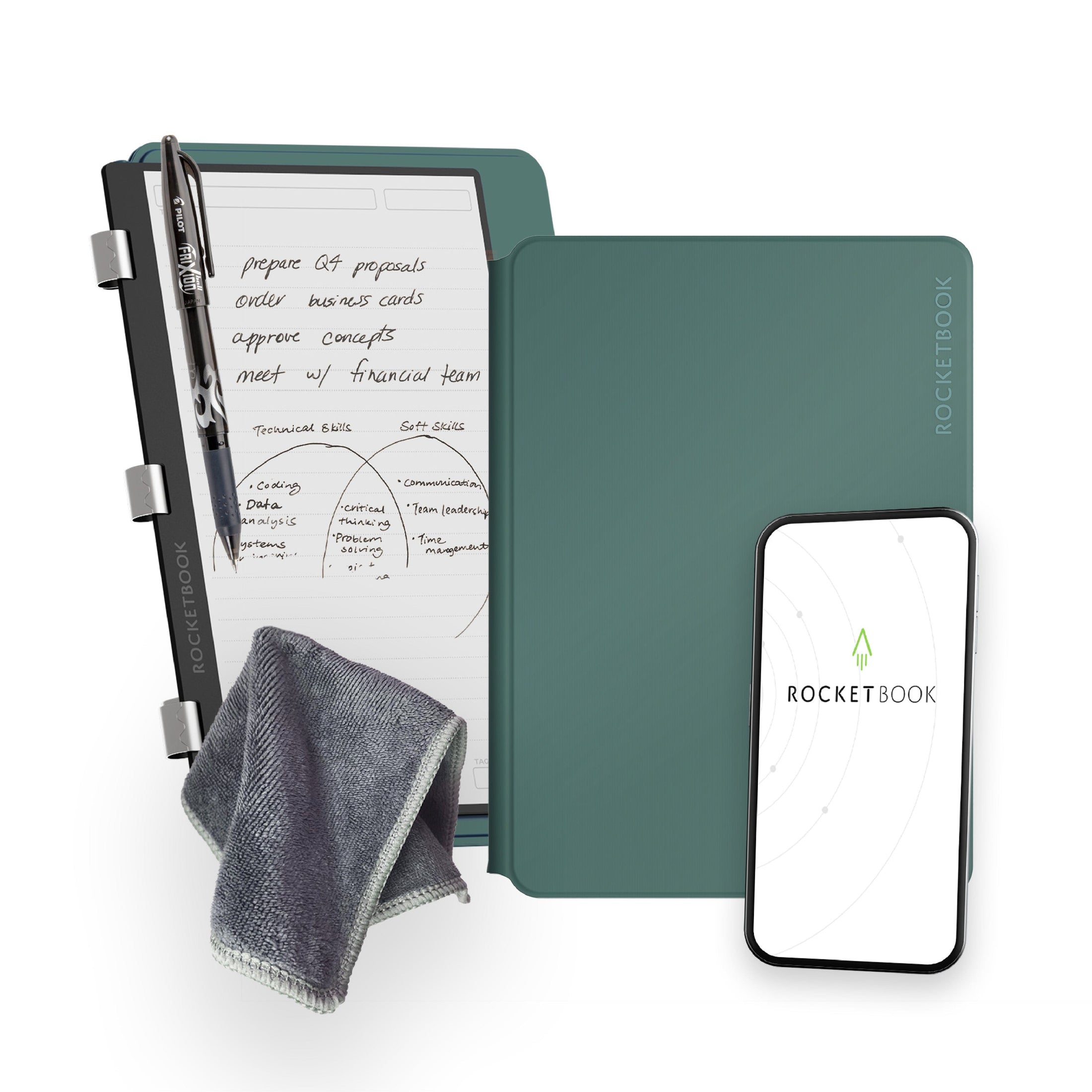 Professional Notebook | Reusable & Eco-Friendly | Rocketbook